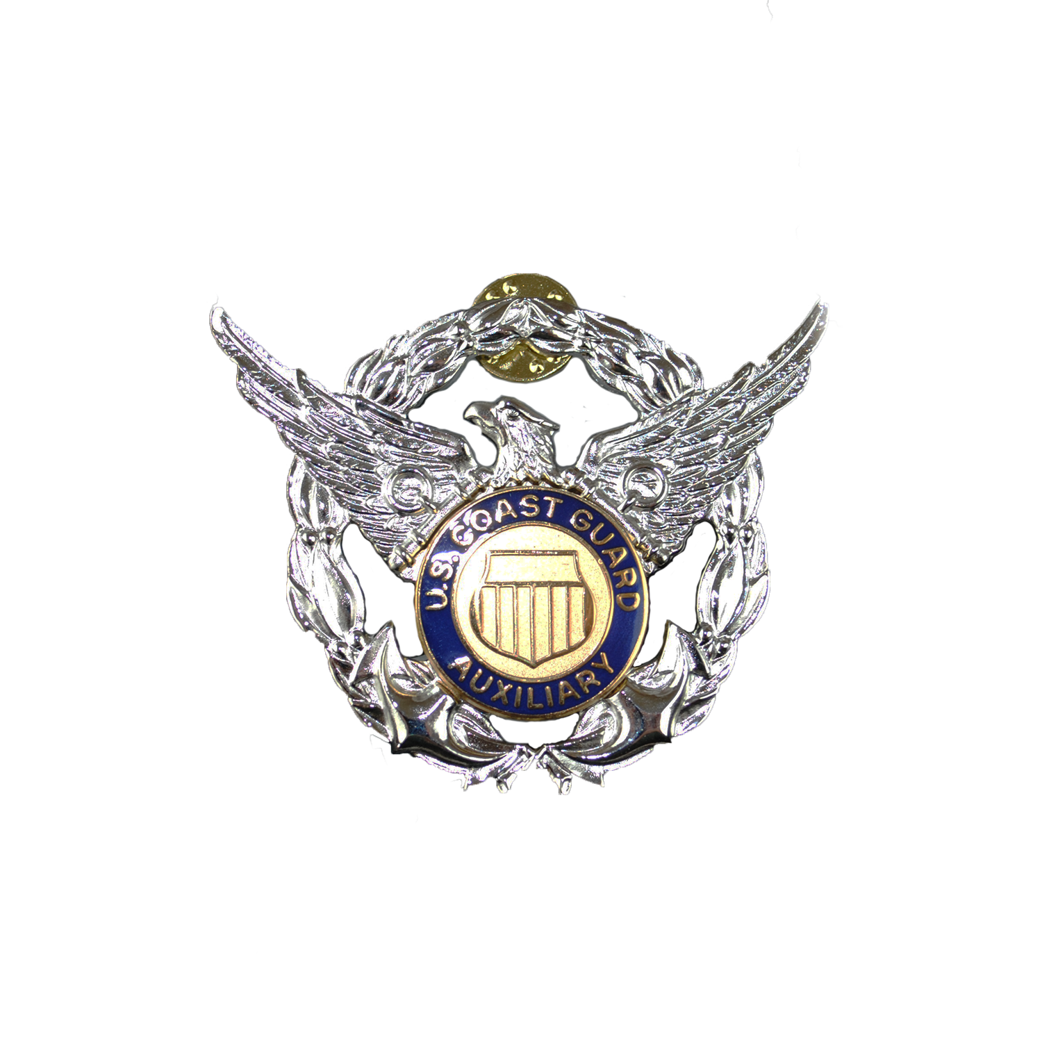 USCGAUX Members Metal Cap Device Only (Large) - Lighthouse Uniform